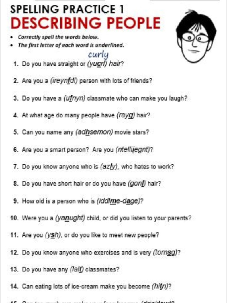 Describing A Person 2 | PDF