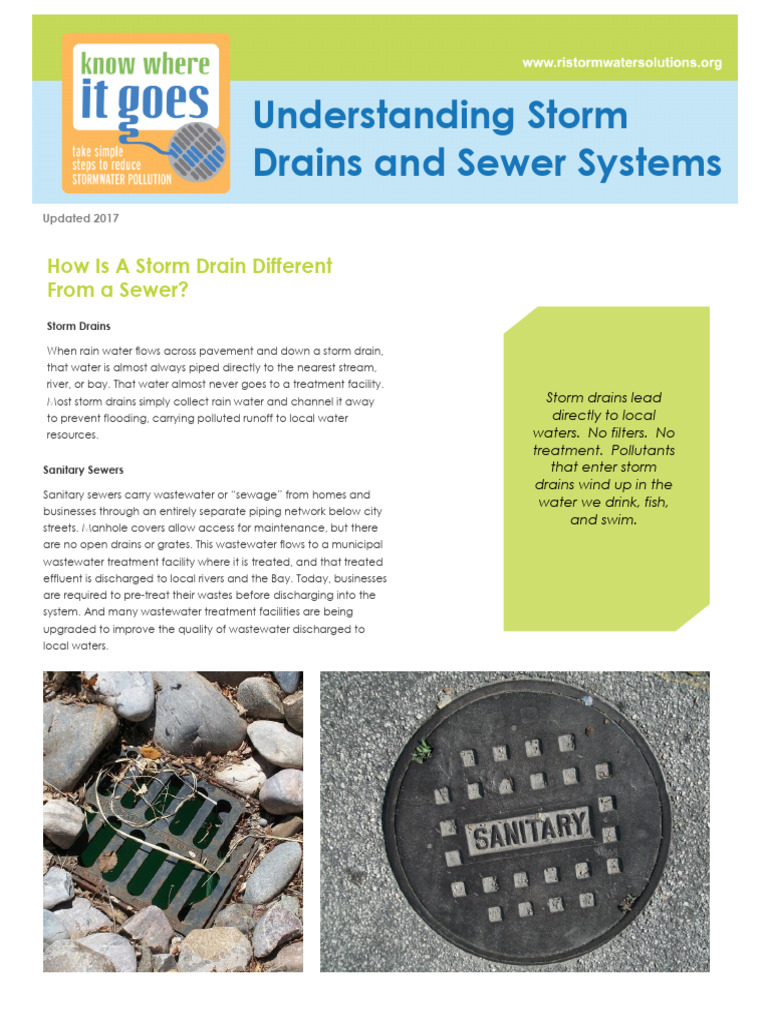 Storm Drains vs. Sewer Systems Explained | PDF | Combined Sewer | Storm ...