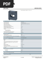 Core Balance Current Transformer CSH200 Product Data Sheet | PDF