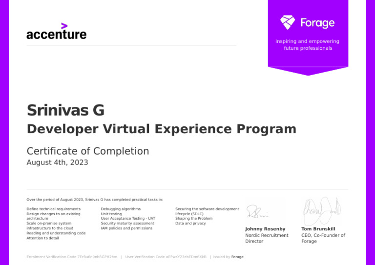 Accenture Certificate Pdf