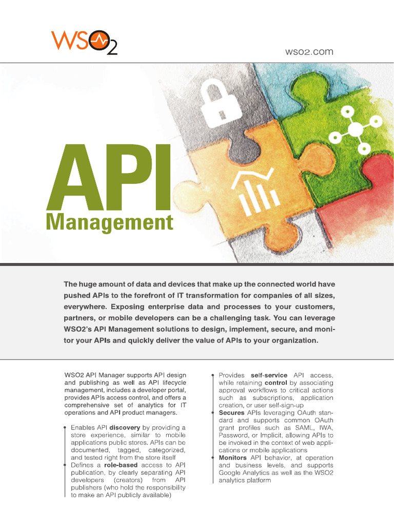 Wso2 Apim Datasheet | PDF