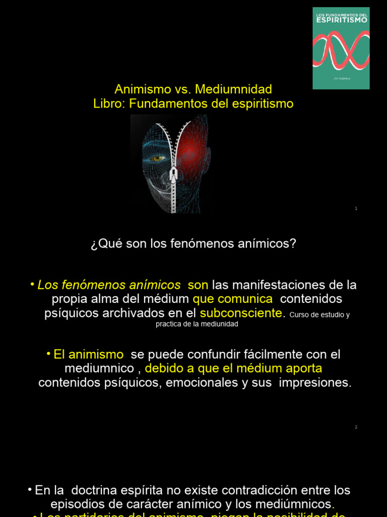 Animismo y Mediumnidad: Conceptos Clave | PDF | Clarividencia | Mediumnidad