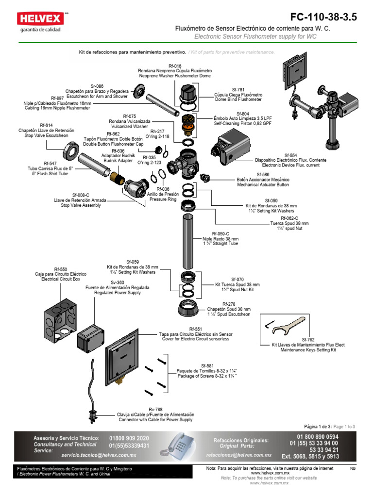 FC 110 38 3.5 - Despiece | PDF | Metalurgia