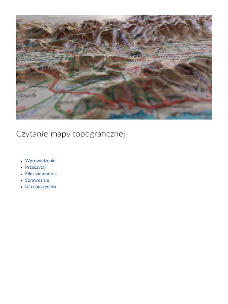 Czytanie Mapy Topograficznej | PDF