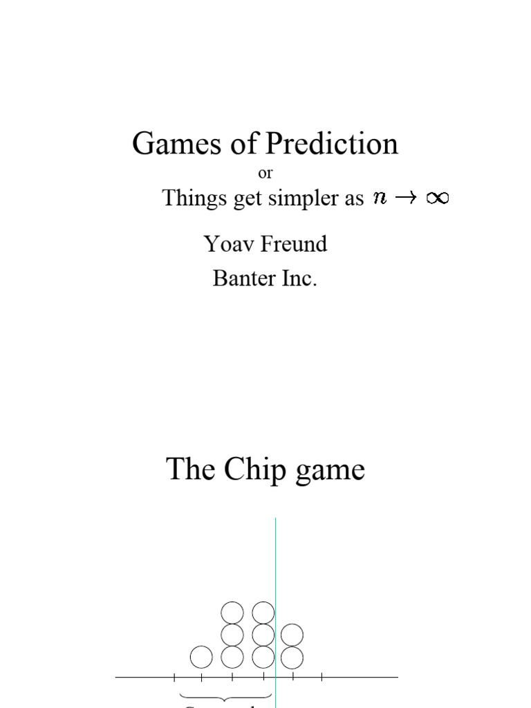Games of Prediction | PDF | Mathematical Optimization | Mathematics