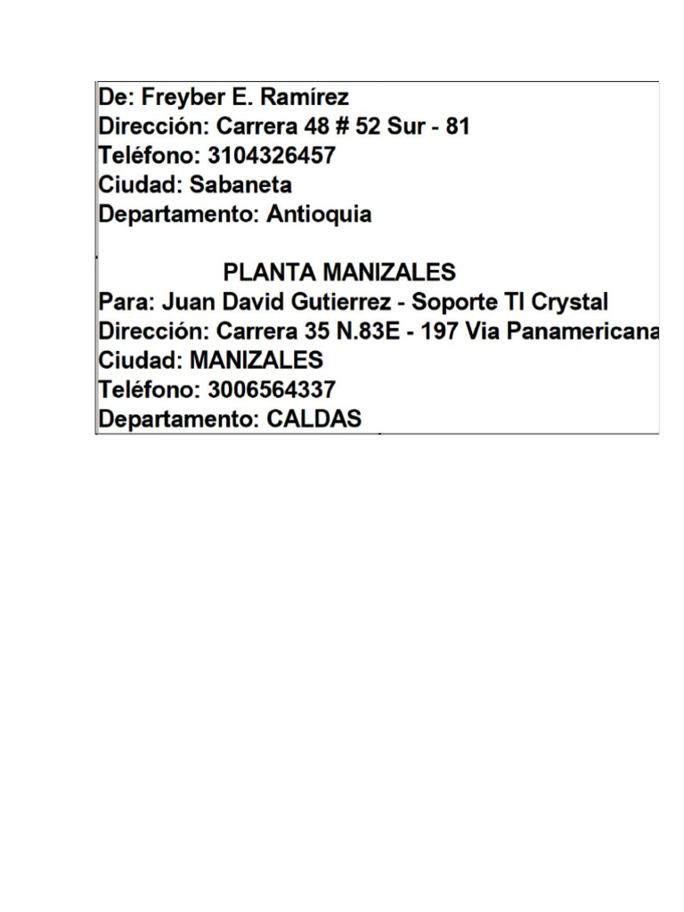 Rotulos Envios | PDF