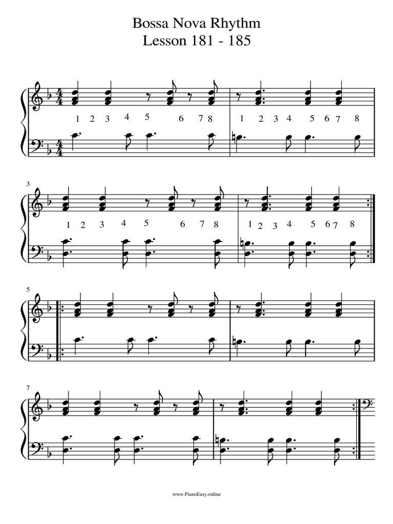 Bossa Nova Rhythm | PDF