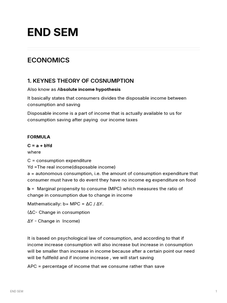 END SEM | PDF | Money | Fiscal Policy
