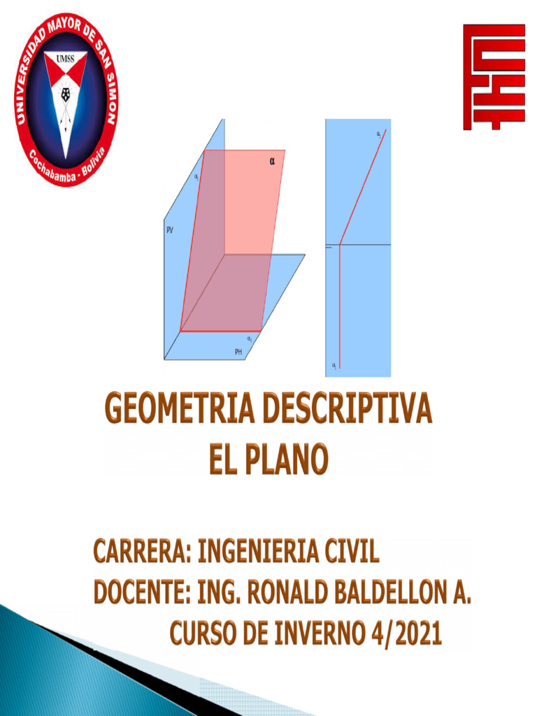 Tema 4. El Plano Geo-Des | PDF | Perpendicular | Pendiente