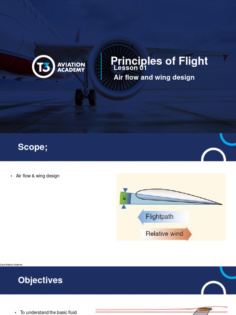 FOO POF Lesson 1 - Air Flow and Wing Design | PDF | Airfoil | Lift (Force)