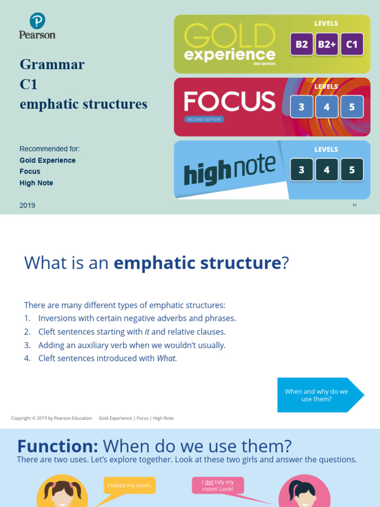 Grammar C1 - 9 Emphatic Structures | PDF | Verb | Languages