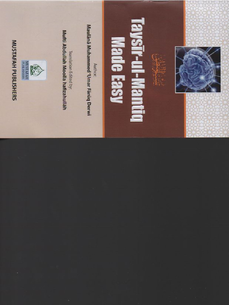 Taysīr al-Mantīq Made Easy | PDF