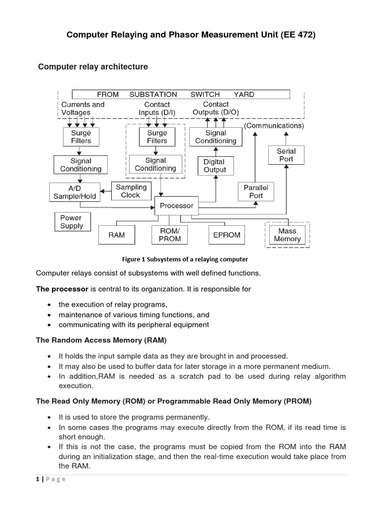 Class Notes - Computer Relay Architecture | PDF | Analog To Digital ...