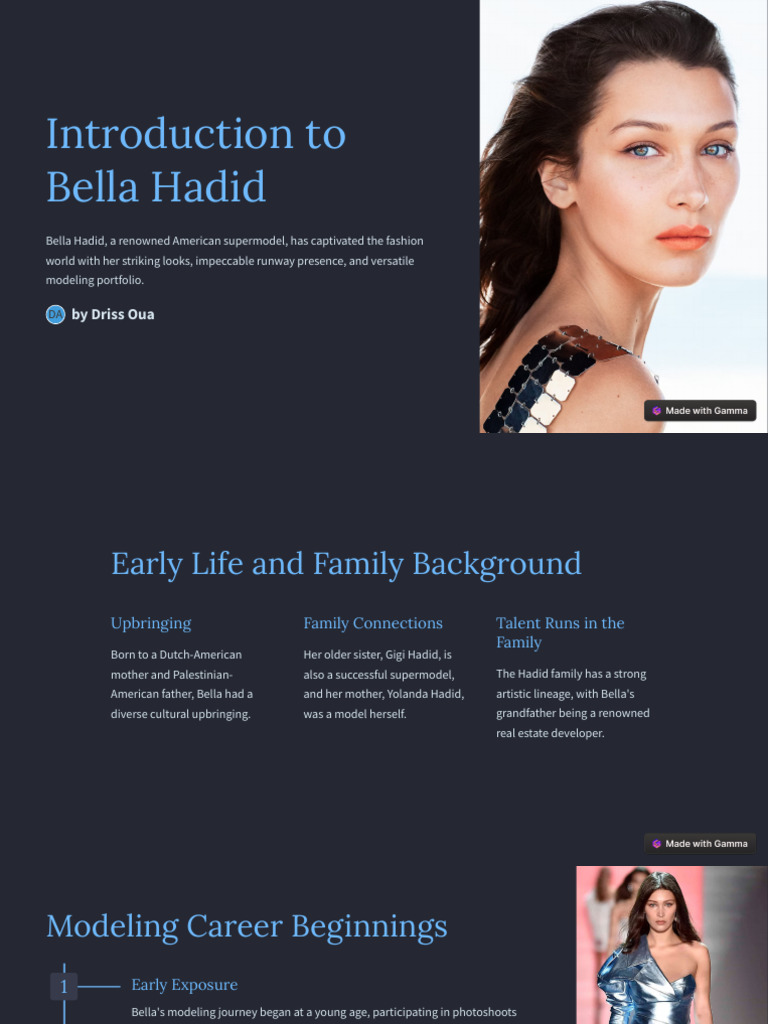 Bella Hadid: A Supermodel's Journey | PDF | Fashion