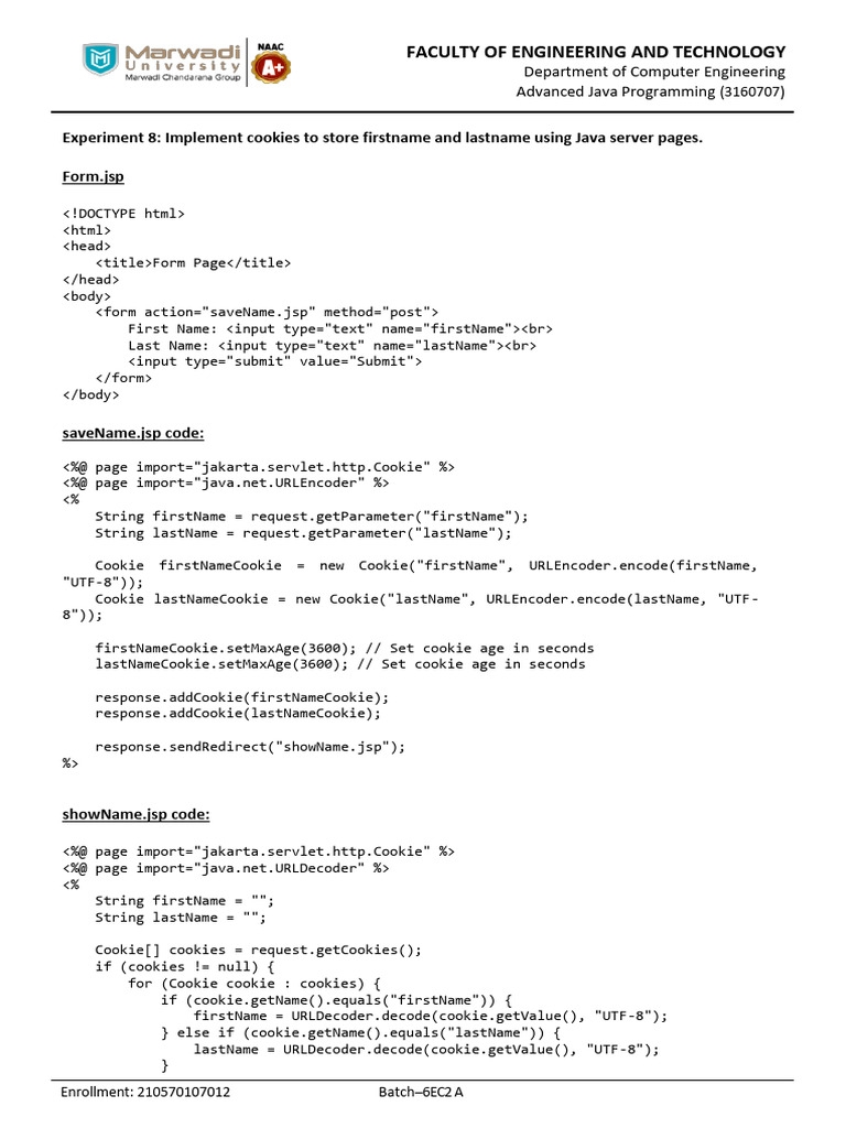 Ajp Exp 8 | PDF | Computer Engineering | Computing