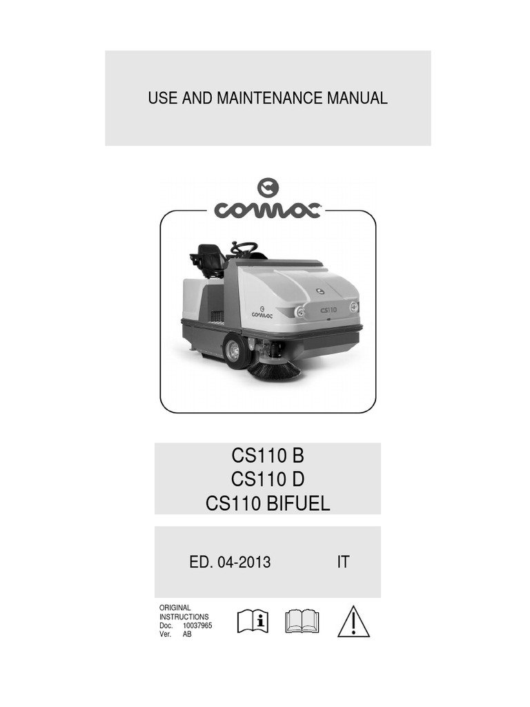 Um Cs110 Sweeper | PDF | Engines | Internal Combustion Engine