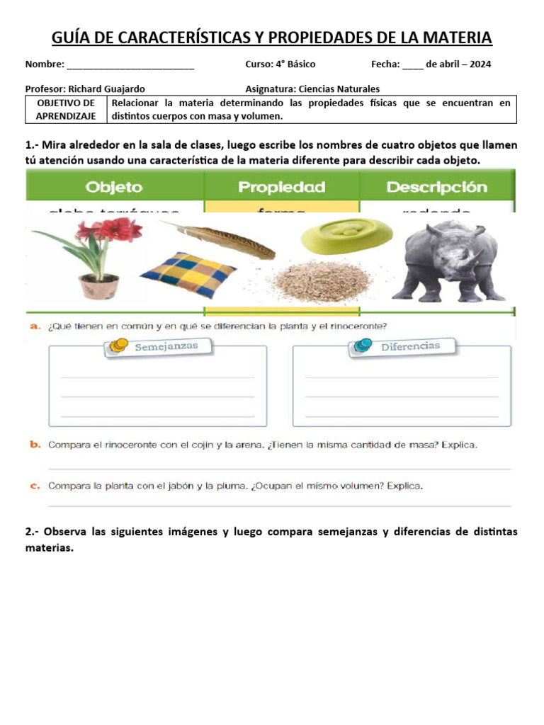 Propiedades Físicas de la Materia | PDF