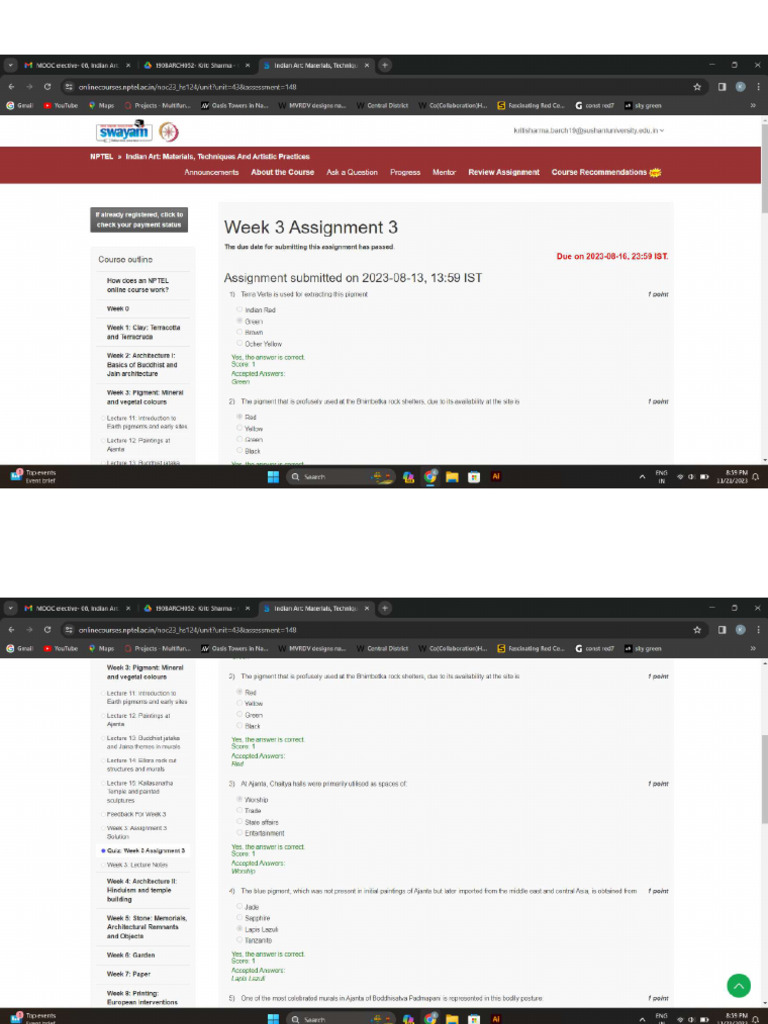 Elective - Indian Arts and Materials - Assignment 3 | PDF