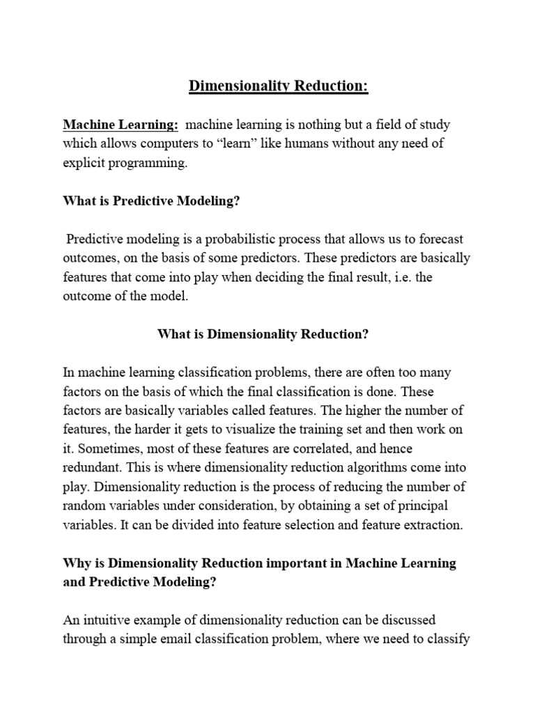 Dimensionality Reduction-PCA FA LDA | PDF | Principal Component Analysis | Factor Analysis