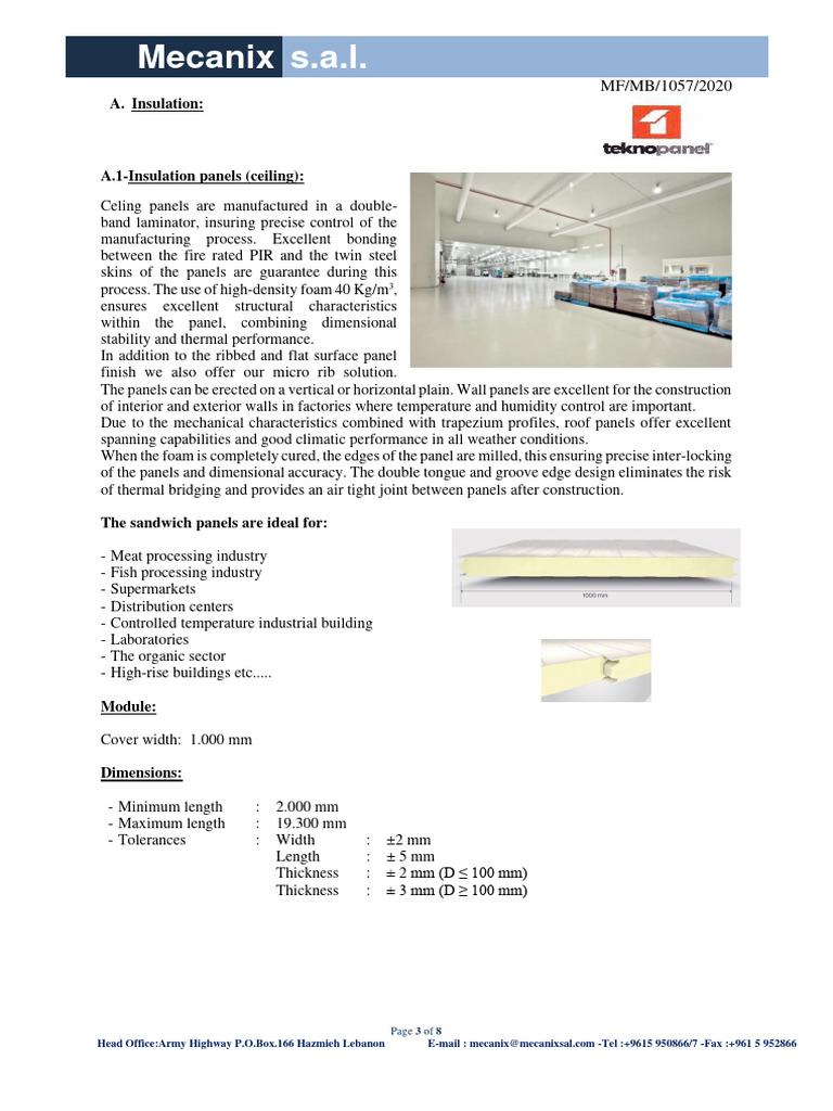 Sandwich Panels | PDF | Door | Building Insulation
