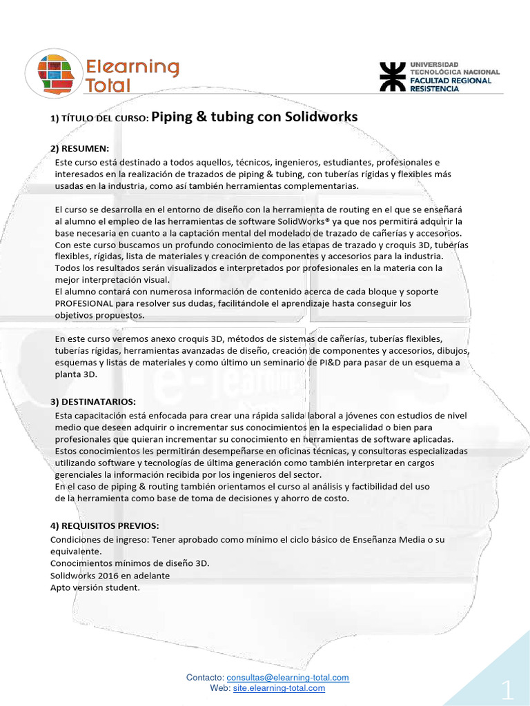 Programa Piping Tubing Con SW Final | PDF | Software | Diseño