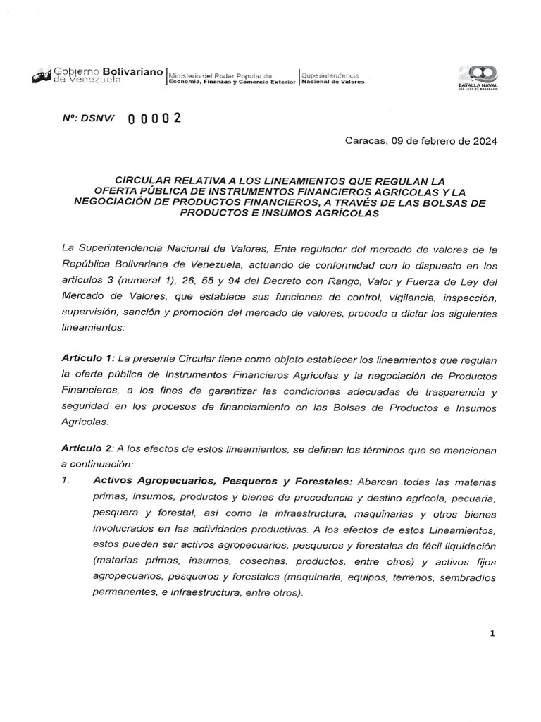 Circular 00002-2024 Sunaval (Bolpriaven) | PDF