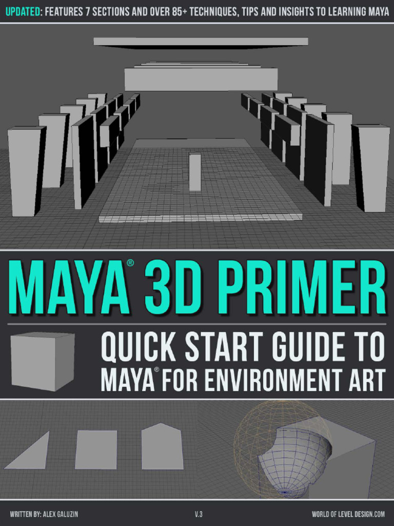 Maya 3DPrimer Guide v3 | PDF | Blender (Software) | 3 D Computer Graphics