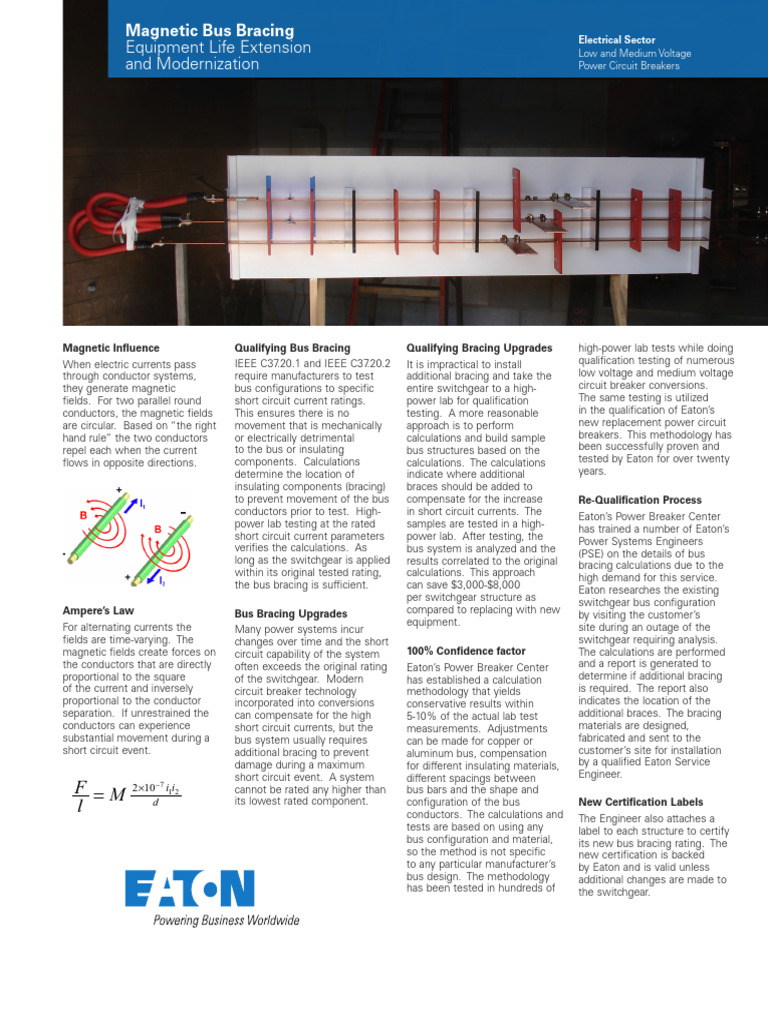 Magnetic Bus Bracing Pa182404en | PDF | Resonance | Electric Current