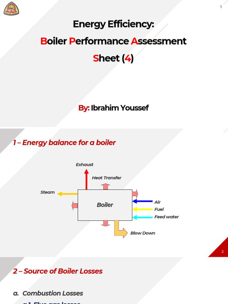 Boiler Performance Assessment Sheet | PDF