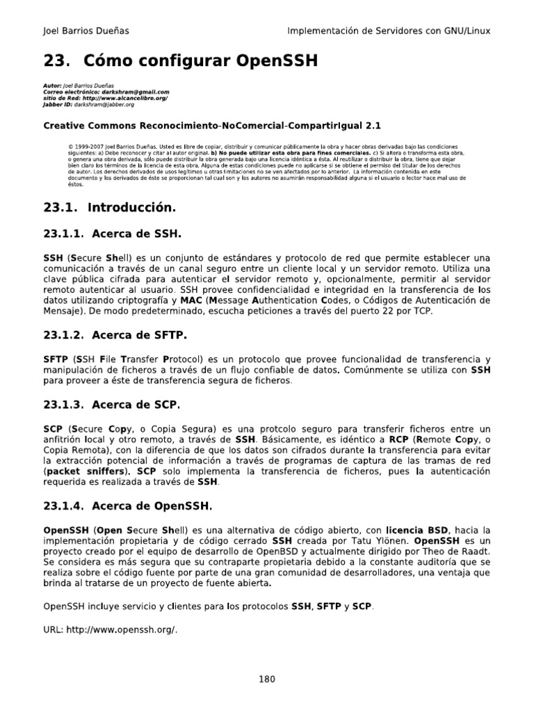 4.0 Instalación de SSH en CentOS | PDF