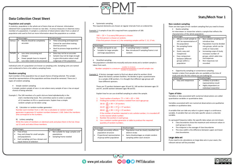 1.data Collection | PDF | Sampling (Statistics) | Stratified Sampling