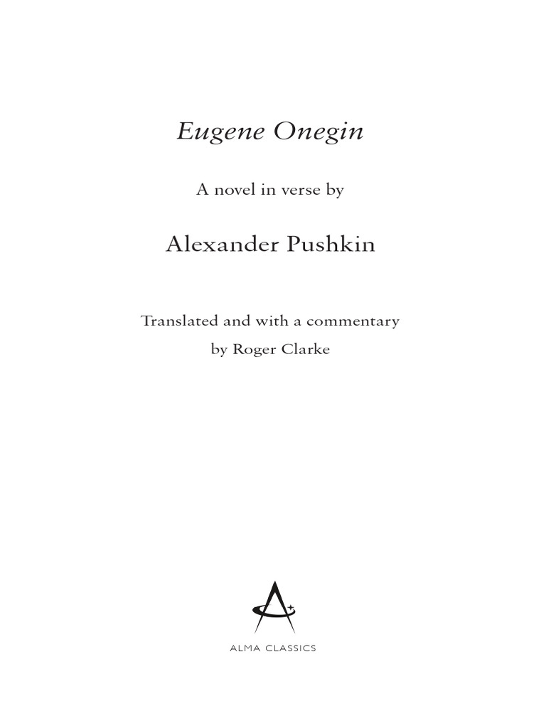 Odlomak Evgenije Onjegin | PDF | Alexander Pushkin