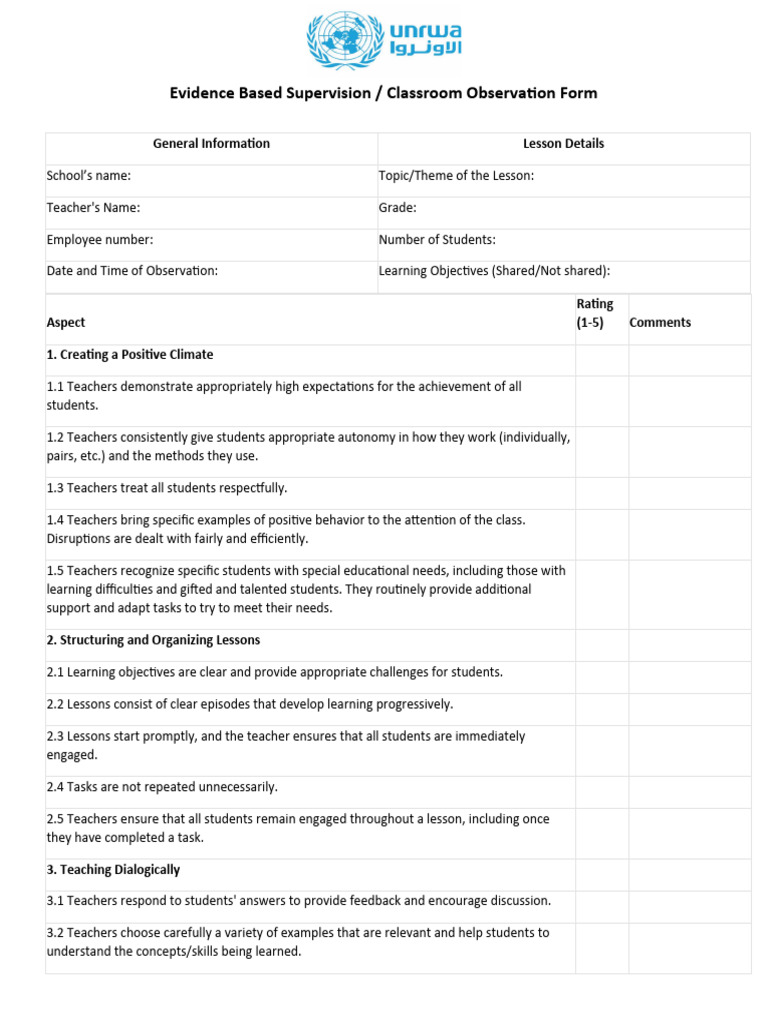EBS Sustainability Form | PDF | Teachers | Learning
