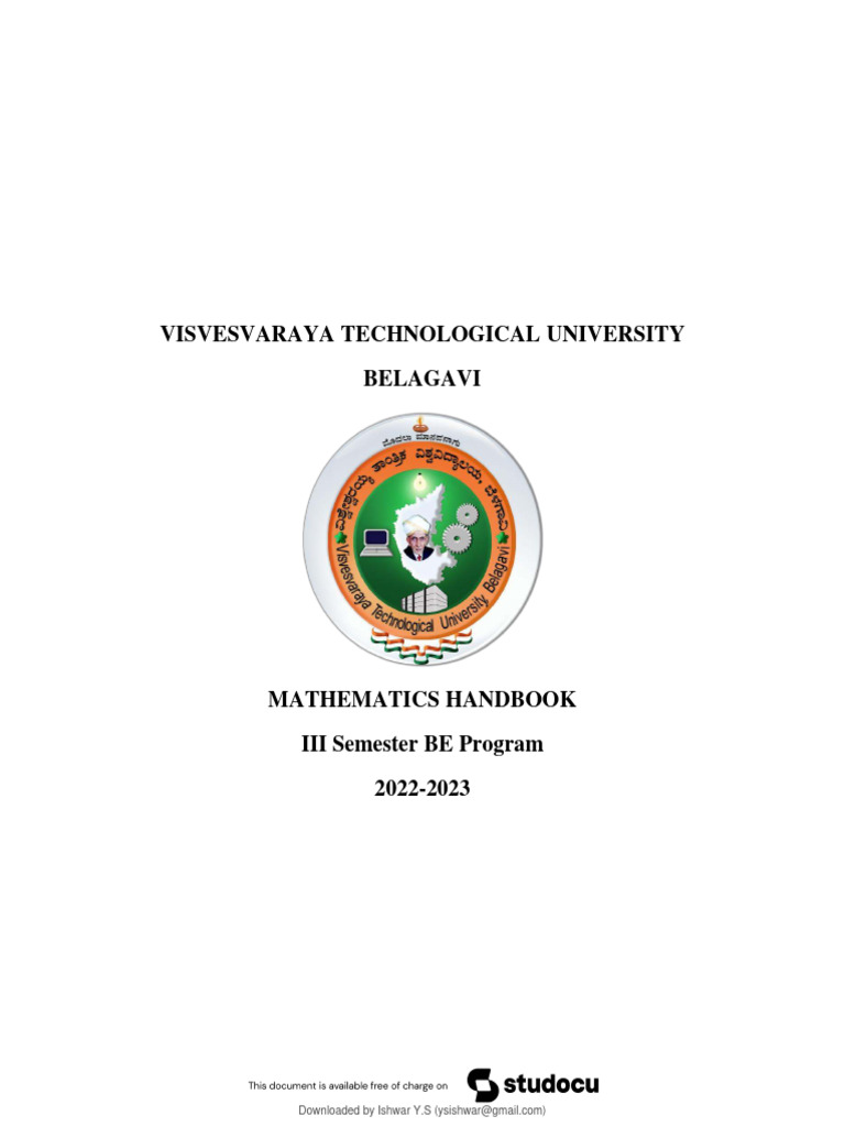 Mathematics Formulae Handbook 3rd Sem | PDF | Mathematical Objects ...