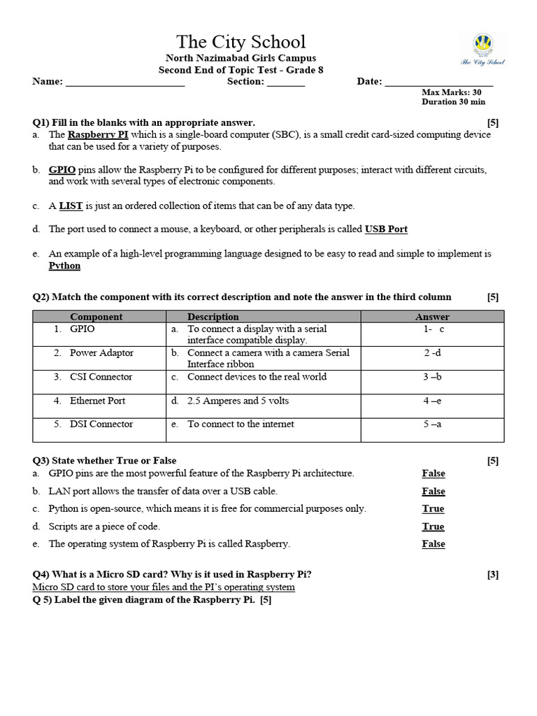 Computing - EOTT - 2 - Programming RObots and SBC | PDF | Raspberry Pi ... Computing - EOTT - 2 - Programming RObots and SBC | PDF | Raspberry Pi ...