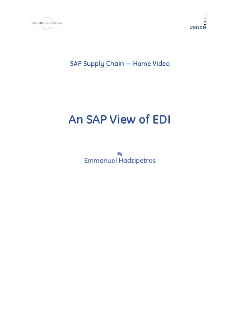 SAP EDI White Paper | PDF | Technology & Engineering