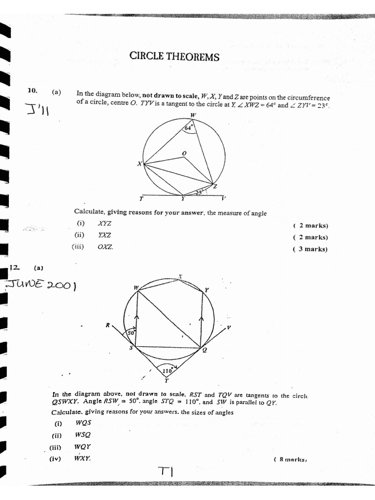 Circle Theorems | PDF