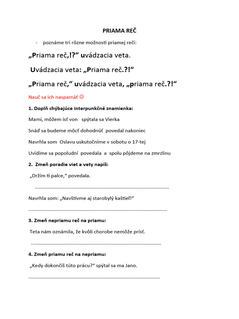 Priama reč 2 | PDF