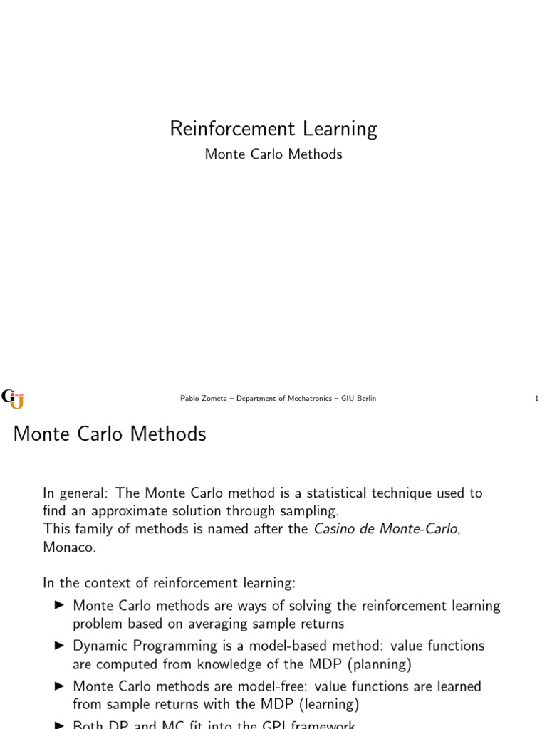 Lec 5 | PDF | Monte Carlo Method | Algorithms
