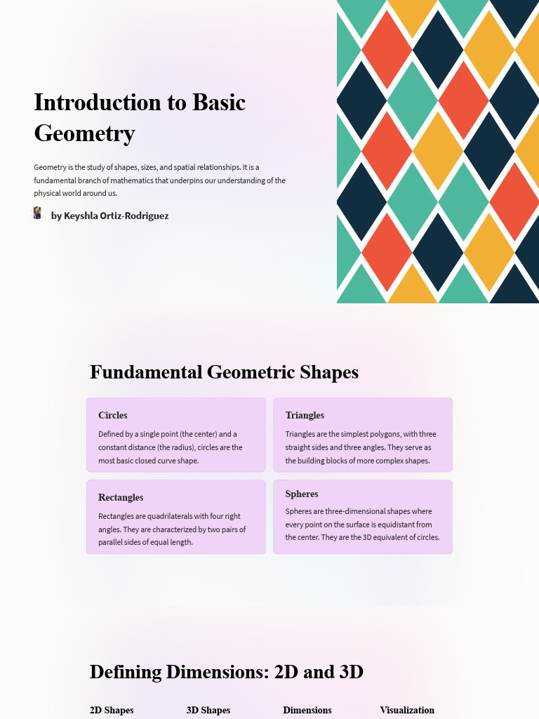 7th Introduction To Basic Geometry | PDF | Triangle | Shape