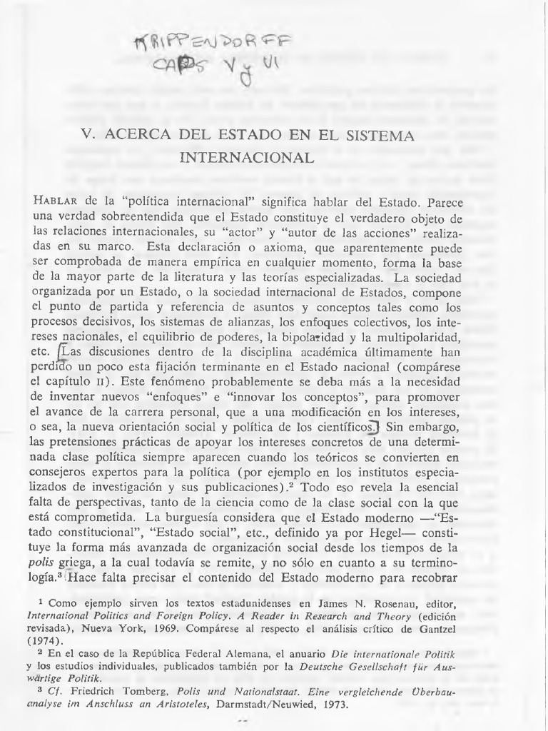 Krippendorff, E. - Las Relaciones Internacionales Como Ciencia (Caps. V ...