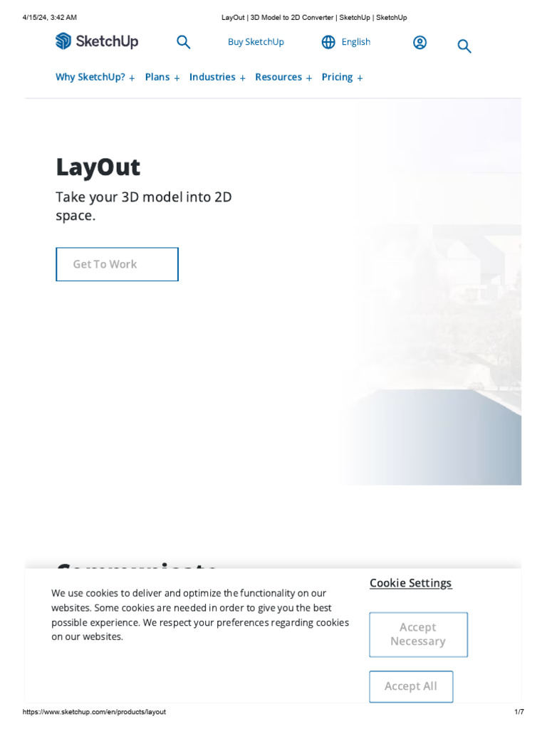 LayOut - 3D Model To 2D Converter - SketchUp - SketchUp | PDF | Sketch ...