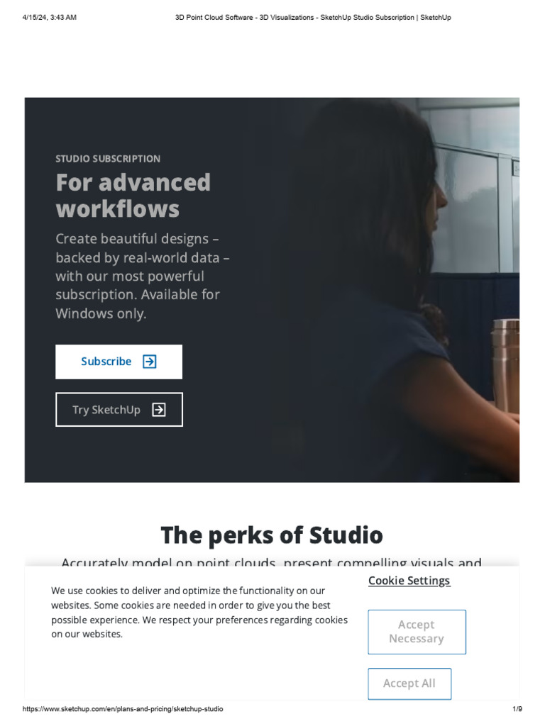 3D Point Cloud Software - 3D Visualizations - SketchUp Studio Subscription - SketchUp | PDF ...