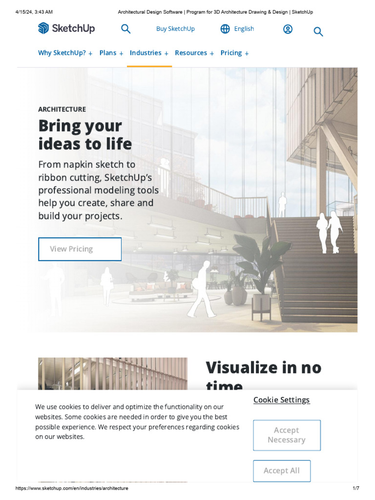 SketchUp: Fast 3D Design for Architects | PDF | Sketch Up | 3 D ...