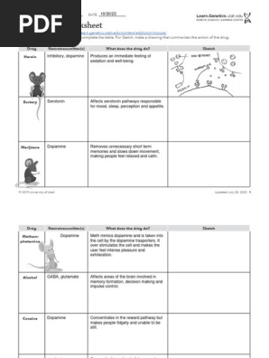 Mouse Party Worksheet