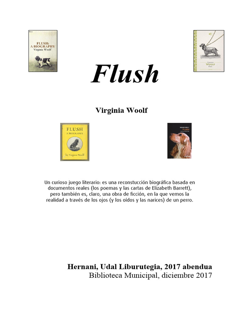 Flush: Biografía de un perro literario | PDF