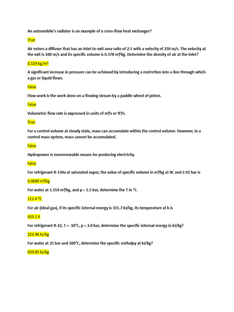 thermo (2) | PDF | Heat | Enthalpy