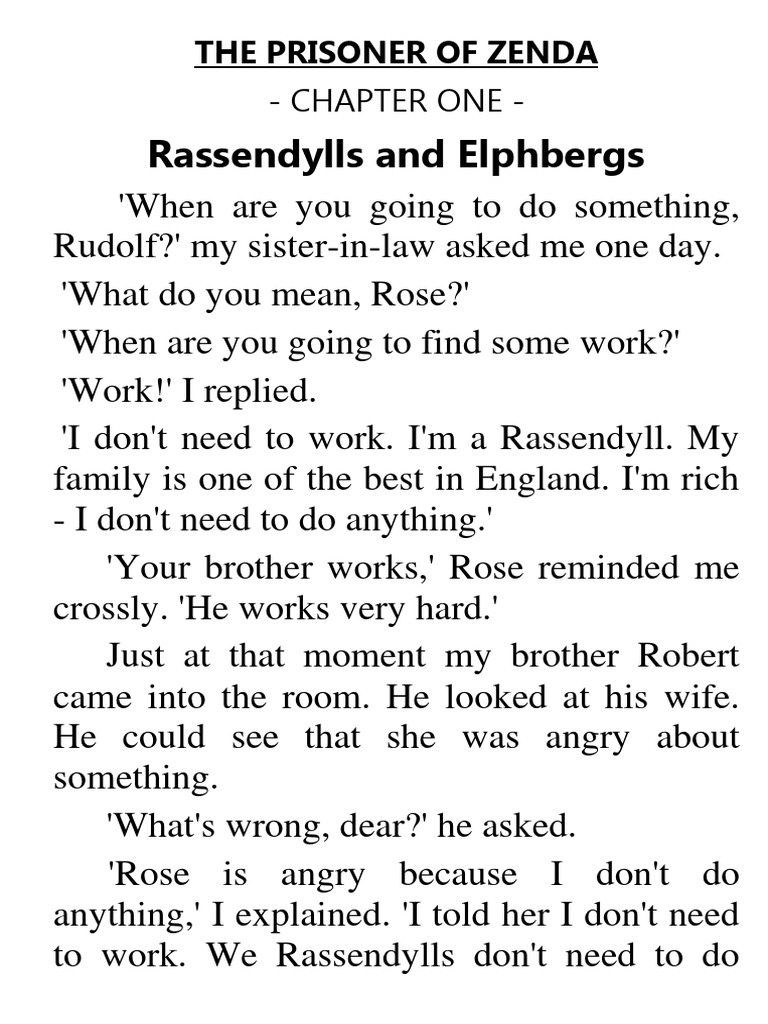 The Prisoner of Zenda-Anthony Hope | PDF