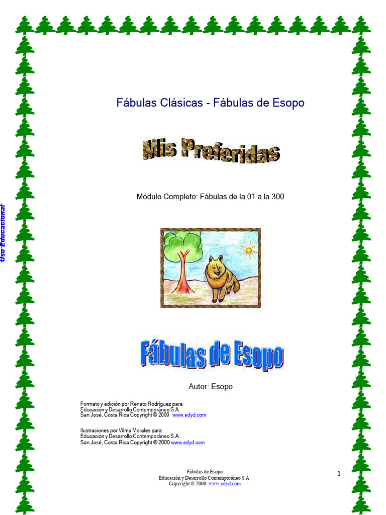 300 Cuentos para Niños Con Moralejas (Fabulas de Esopo) | PDF | Zoología