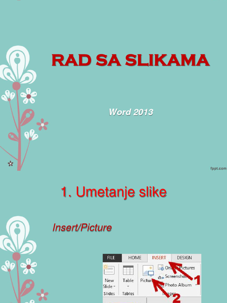 WORD - Rad Sa Slikama - v2013 | PDF